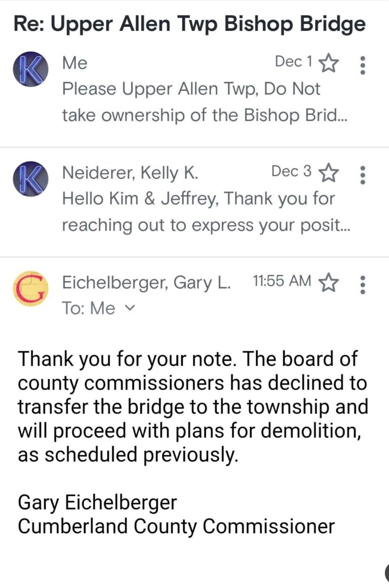 Bishop Road Bridge | Save Upper Allen